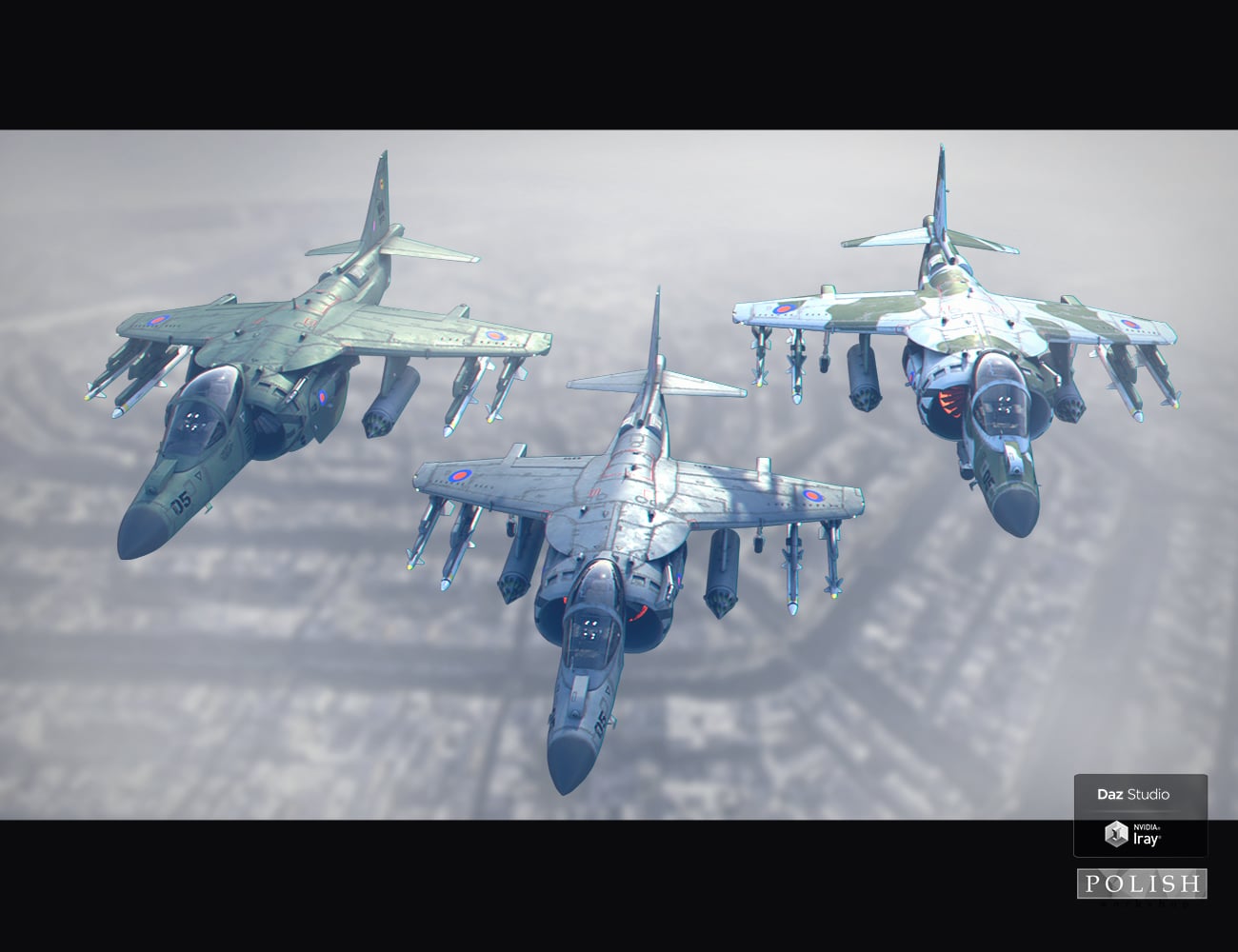 Military Aircraft Bundle 02 | Daz 3D
