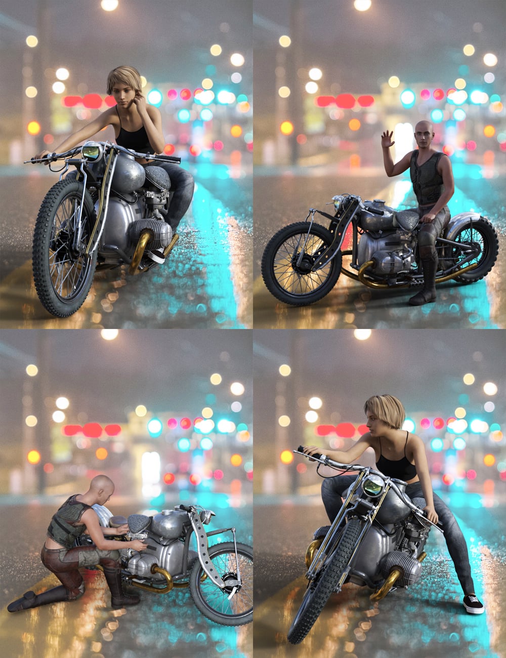 HardTail Rat Poses for Genesis 8 | Daz 3D
