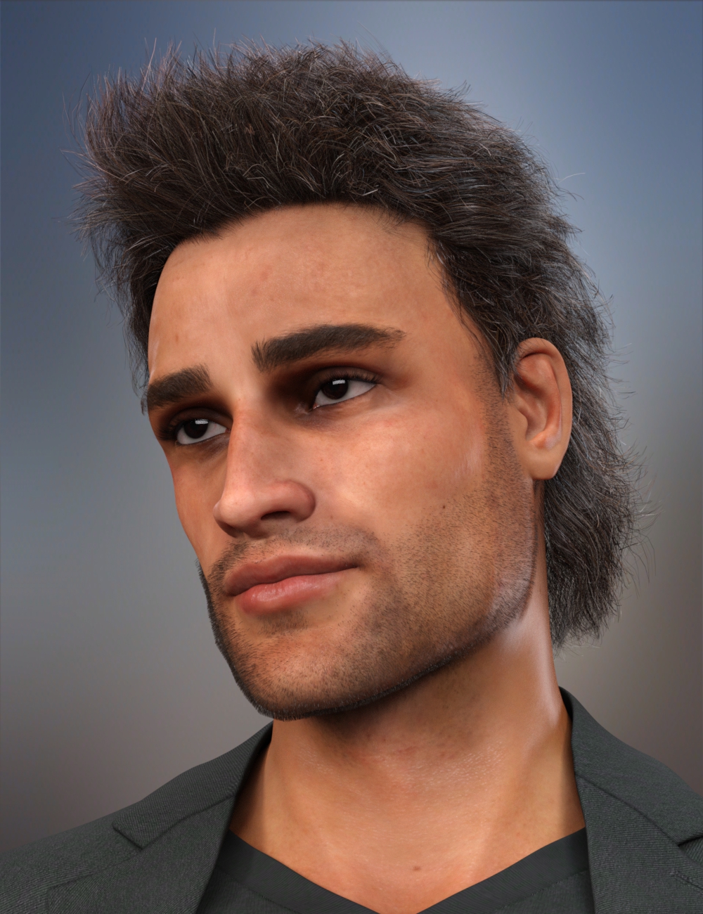 Retro Hero Hair for Genesis 8 and 3 | Daz 3D