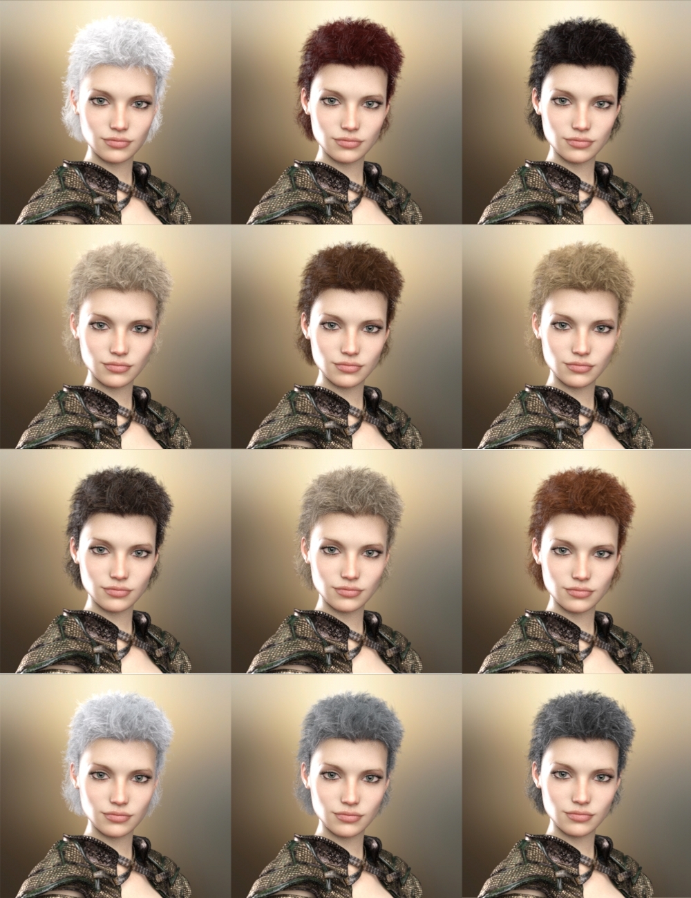 Retro Hero Hair for Genesis 8 and 3 | Daz 3D