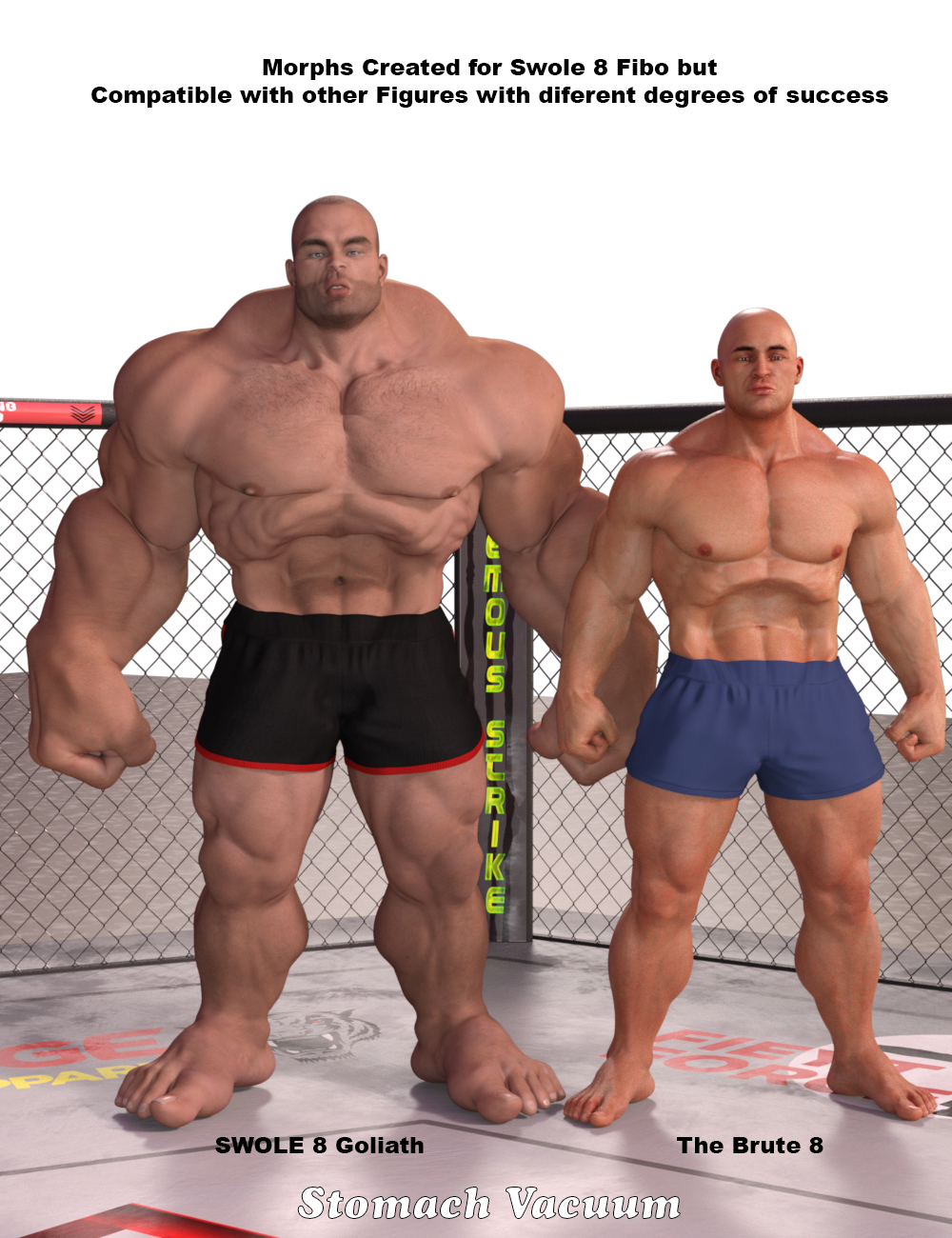 SWOLE for Genesis 8 Male: Fibo - Advanced Muscle Deformation | Daz 3D