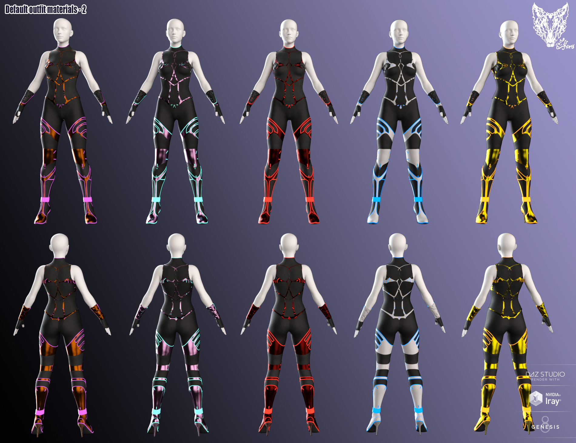 ZK Sci-Fi Outfit 01 for Genesis 8 Female(s) | Daz 3D