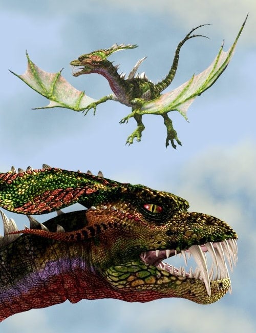 Fork Tail Dragon | Daz 3D