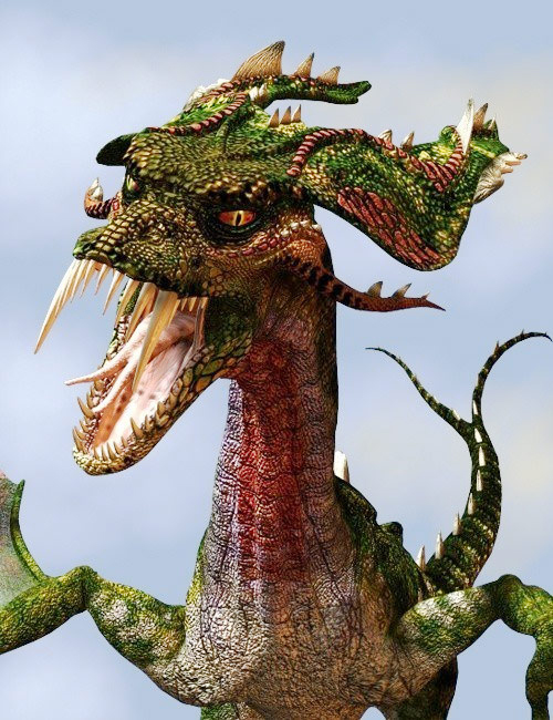 Fork Tail Dragon | Daz 3D