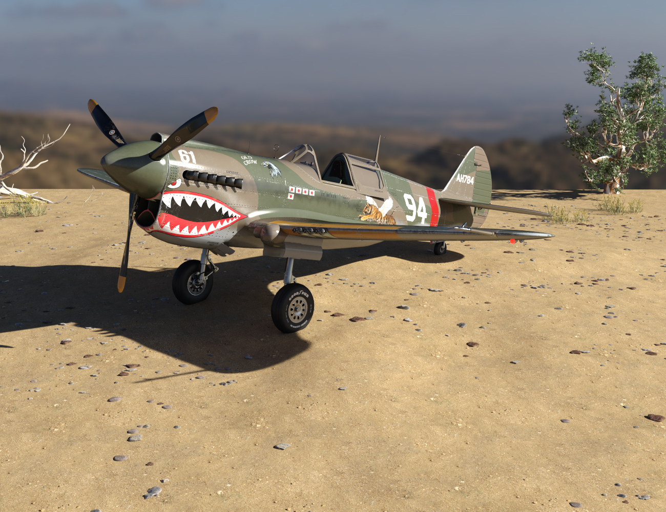 War Hawk Military Aircraft Texture Pack | Daz 3D