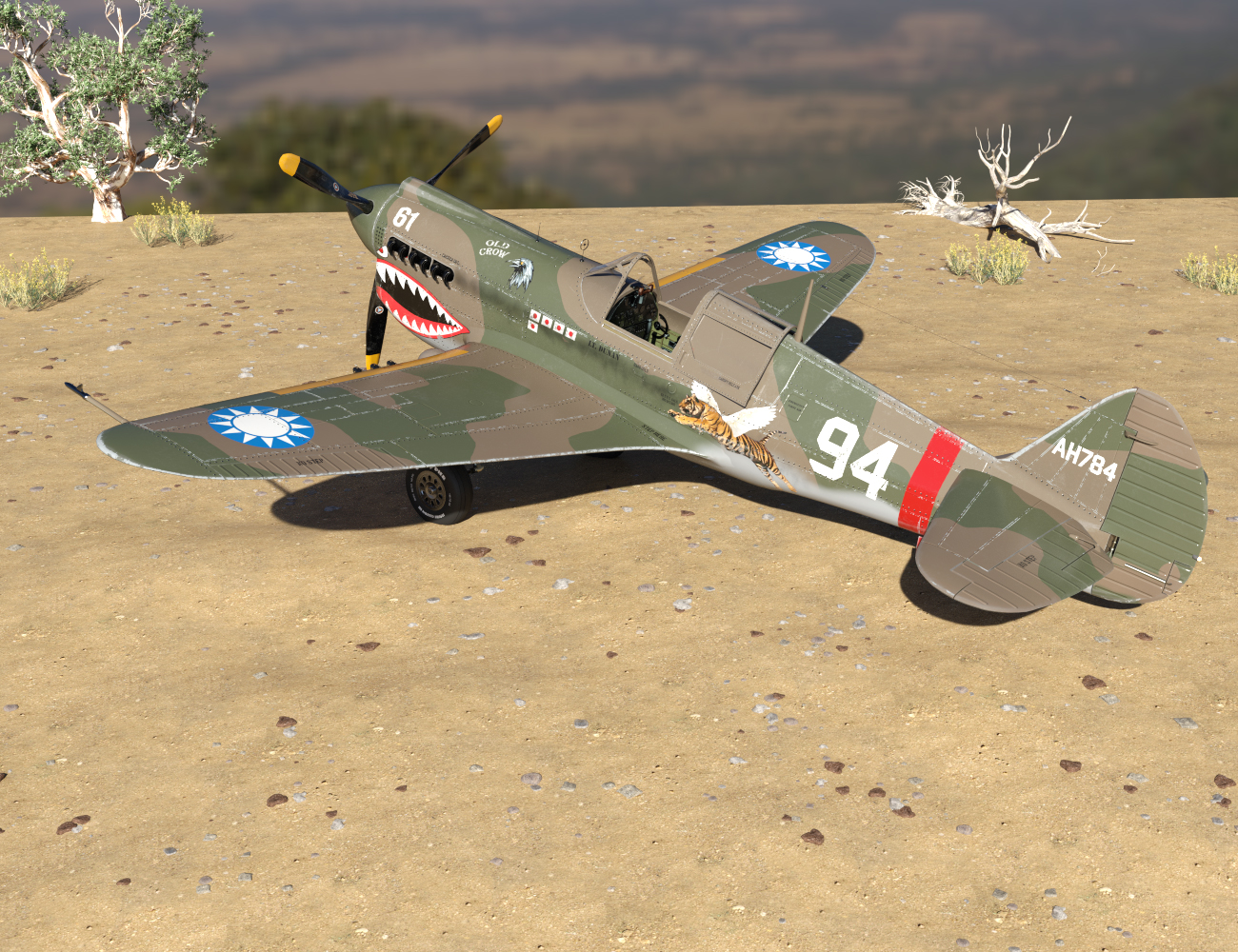 War Hawk Military Aircraft Texture Pack | Daz 3D