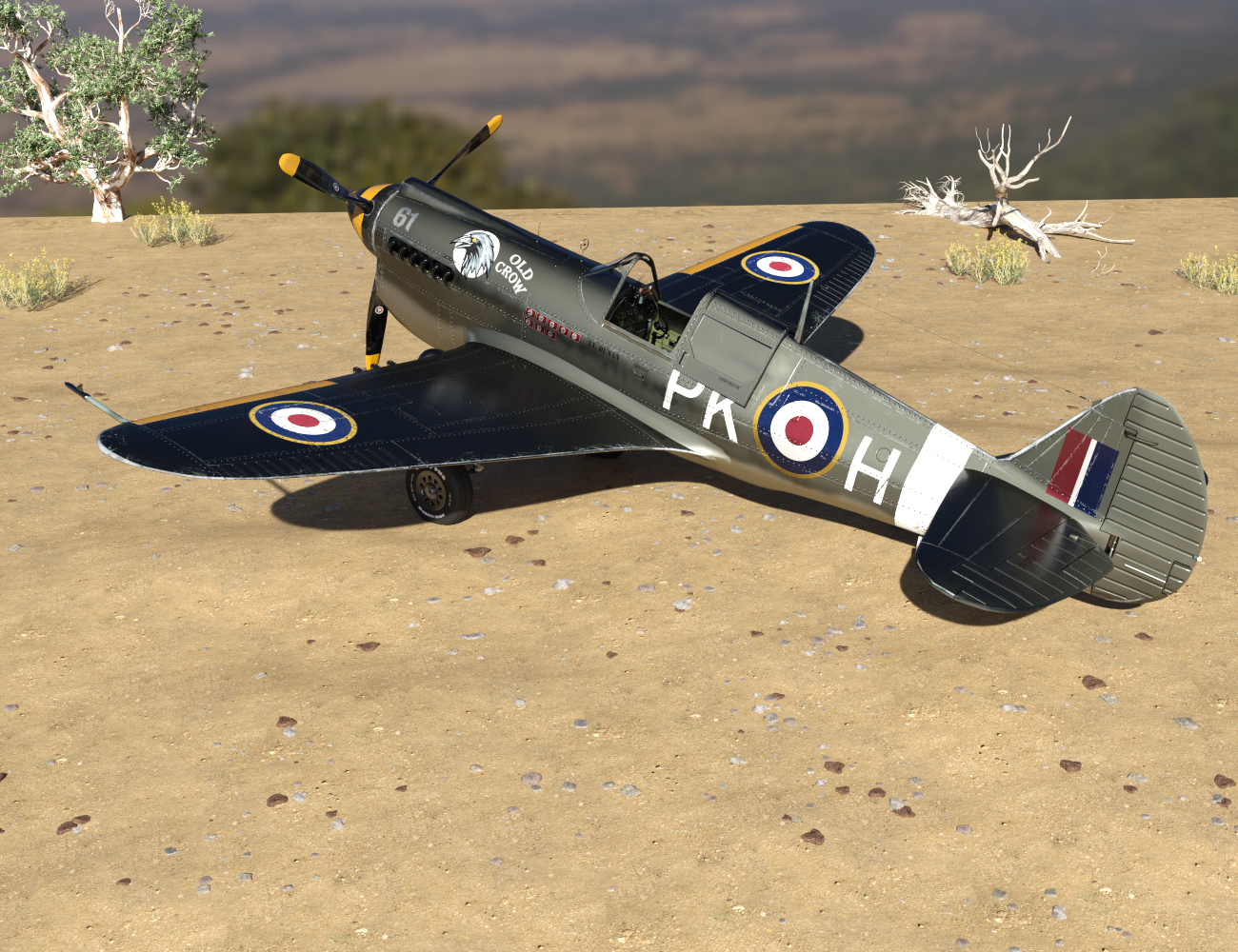 War Hawk Military Aircraft Texture Pack | Daz 3D