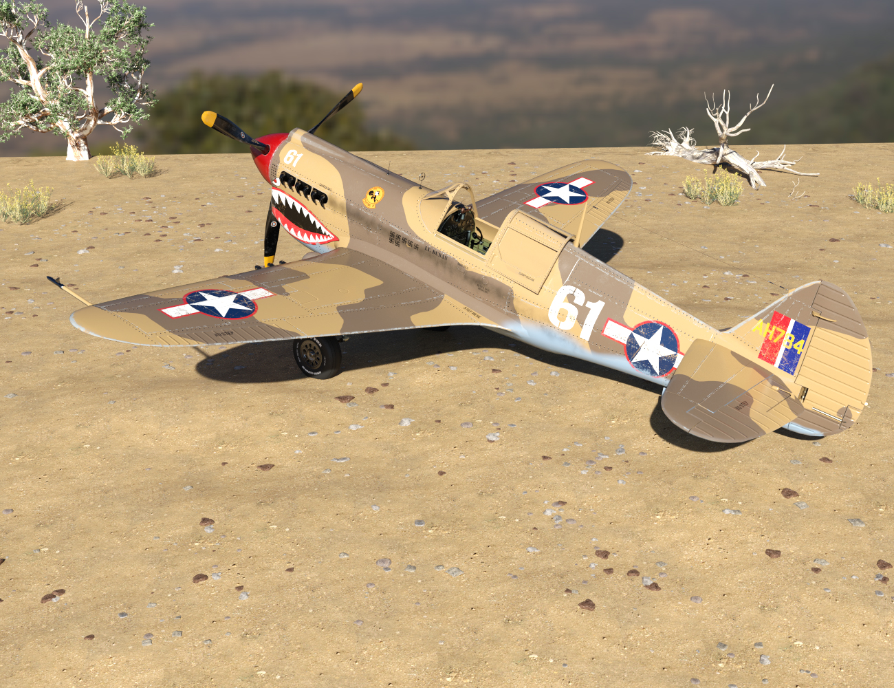 War Hawk Military Aircraft Texture Pack | Daz 3D