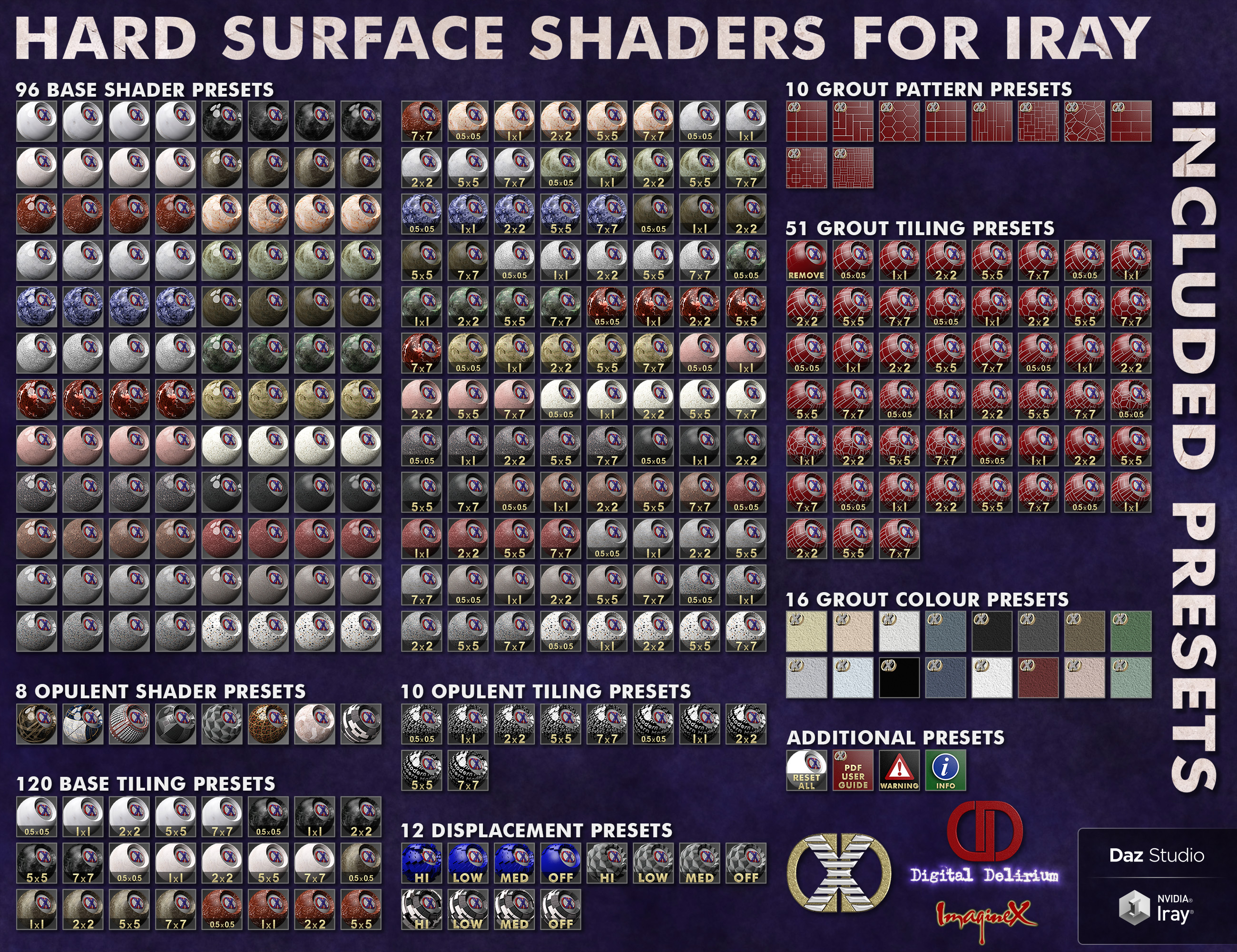 Hard Surface Shaders for Iray | Daz 3D
