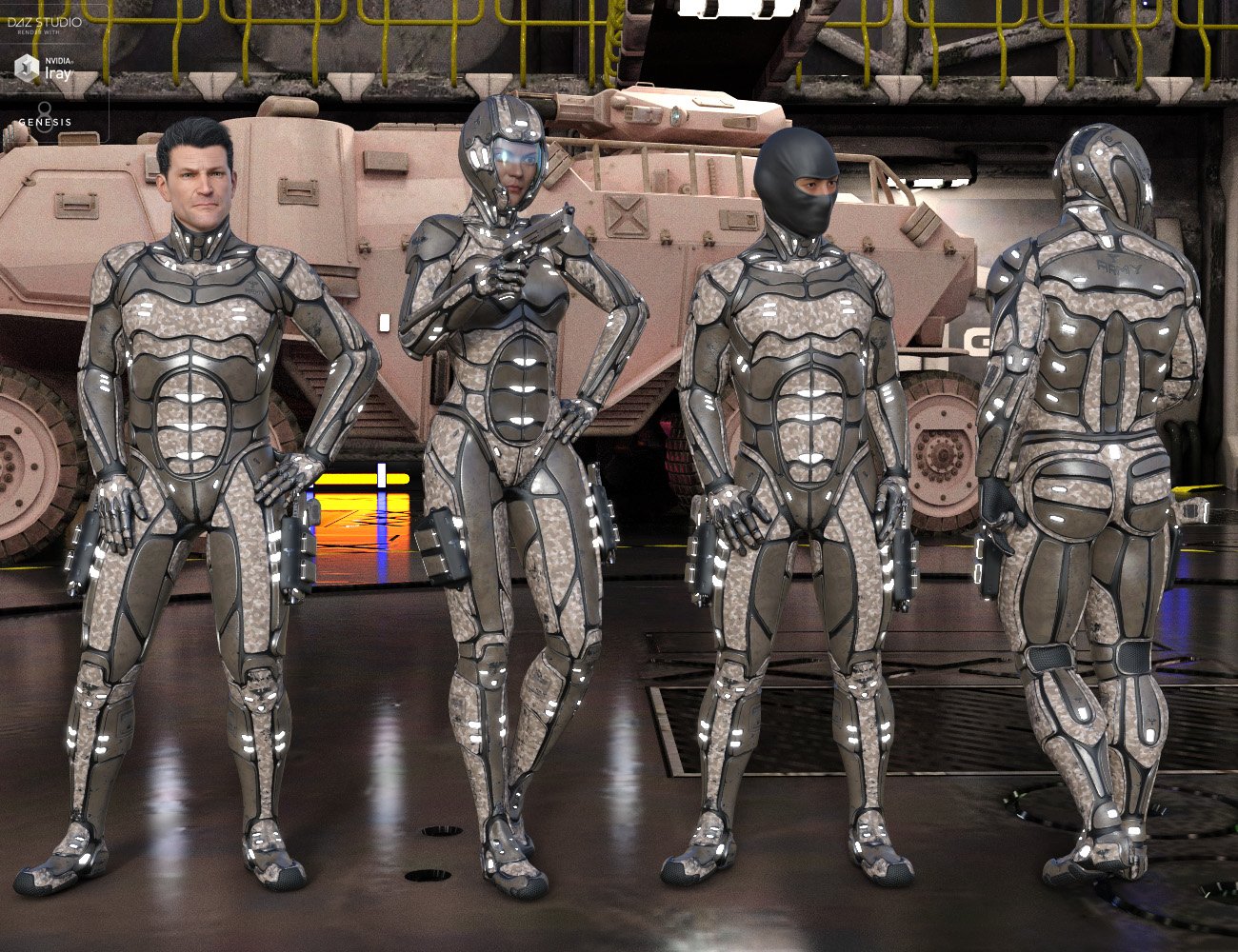Hydron Suit Expansion Pack | Daz 3D