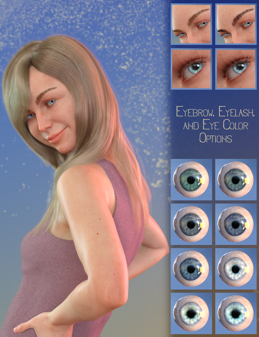 QX Amelia for Eva 8 | Daz 3D