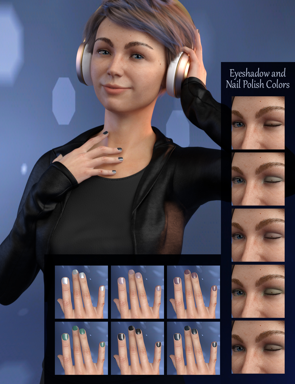 QX Amelia for Eva 8 | Daz 3D
