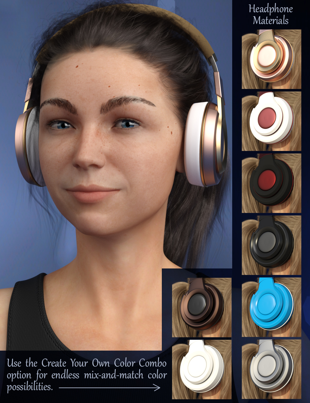 QX Amelia for Eva 8 | Daz 3D