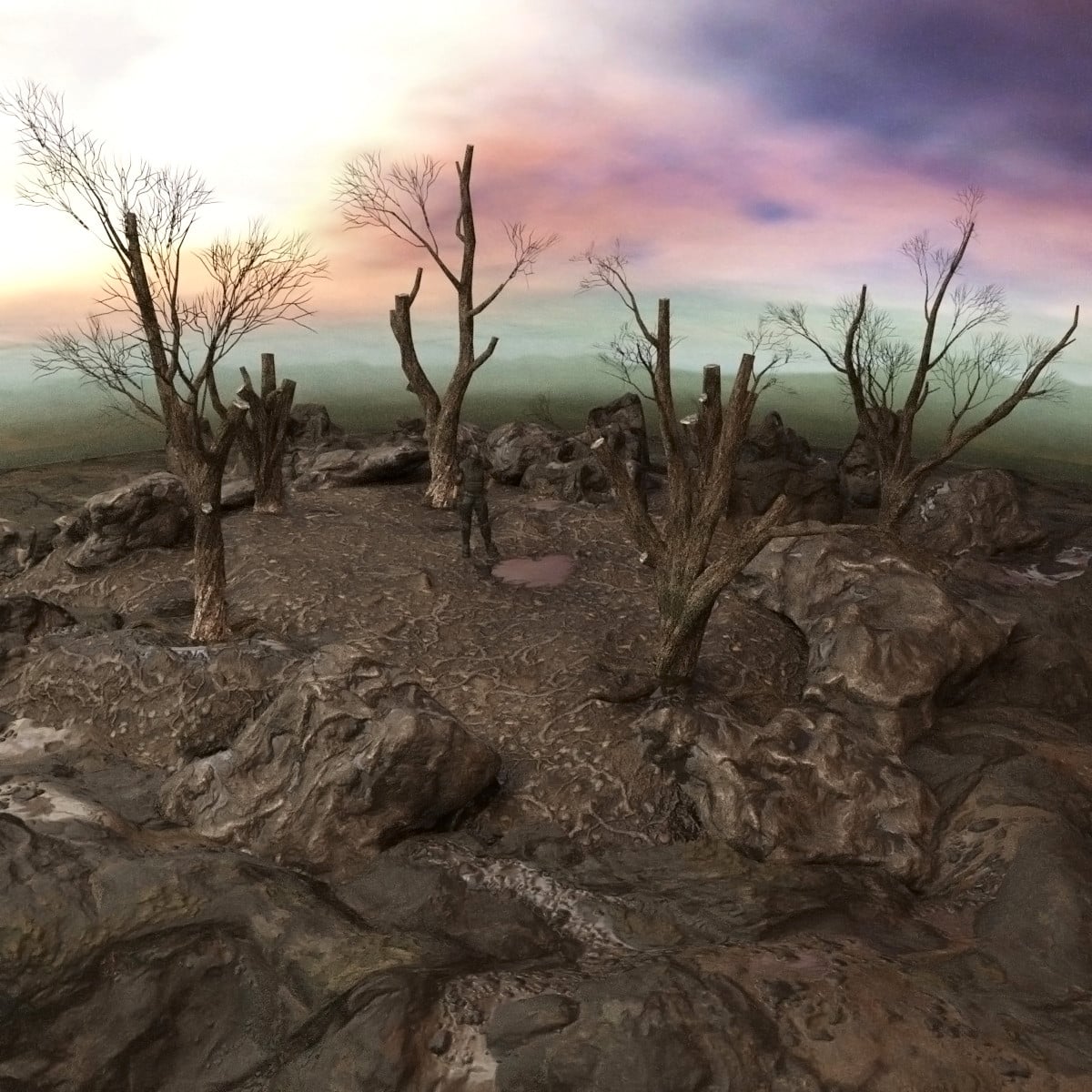 Desolate and Dead Land | Daz 3D