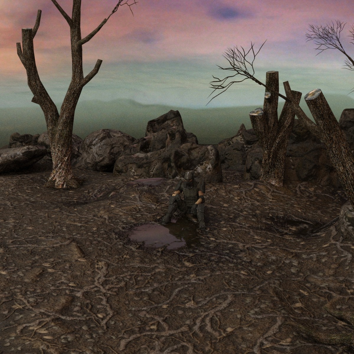 Desolate and Dead Land | Daz 3D
