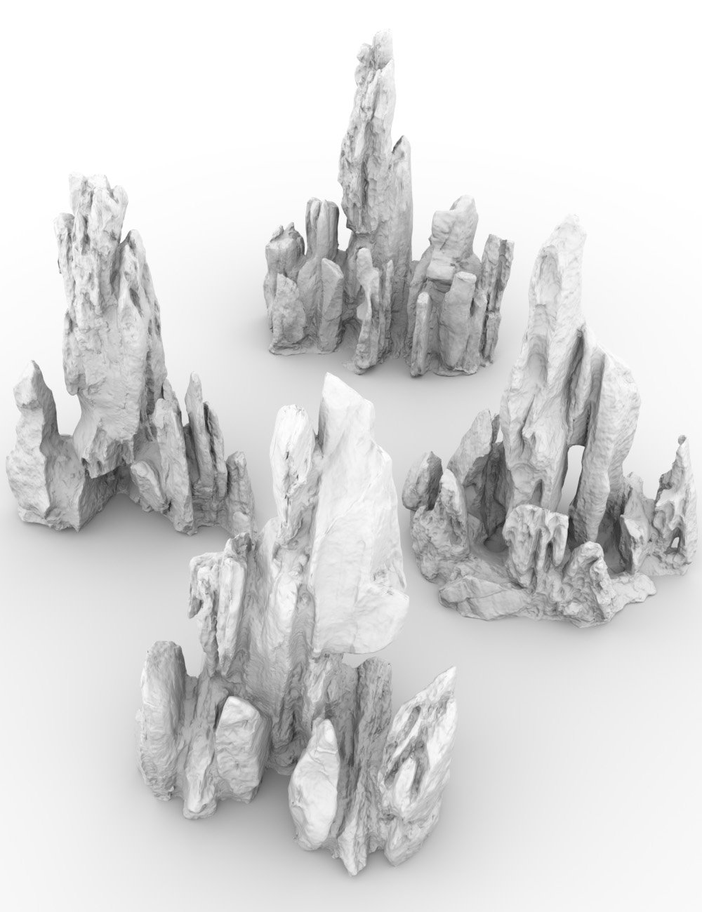 Spiky Rocks | Daz 3D
