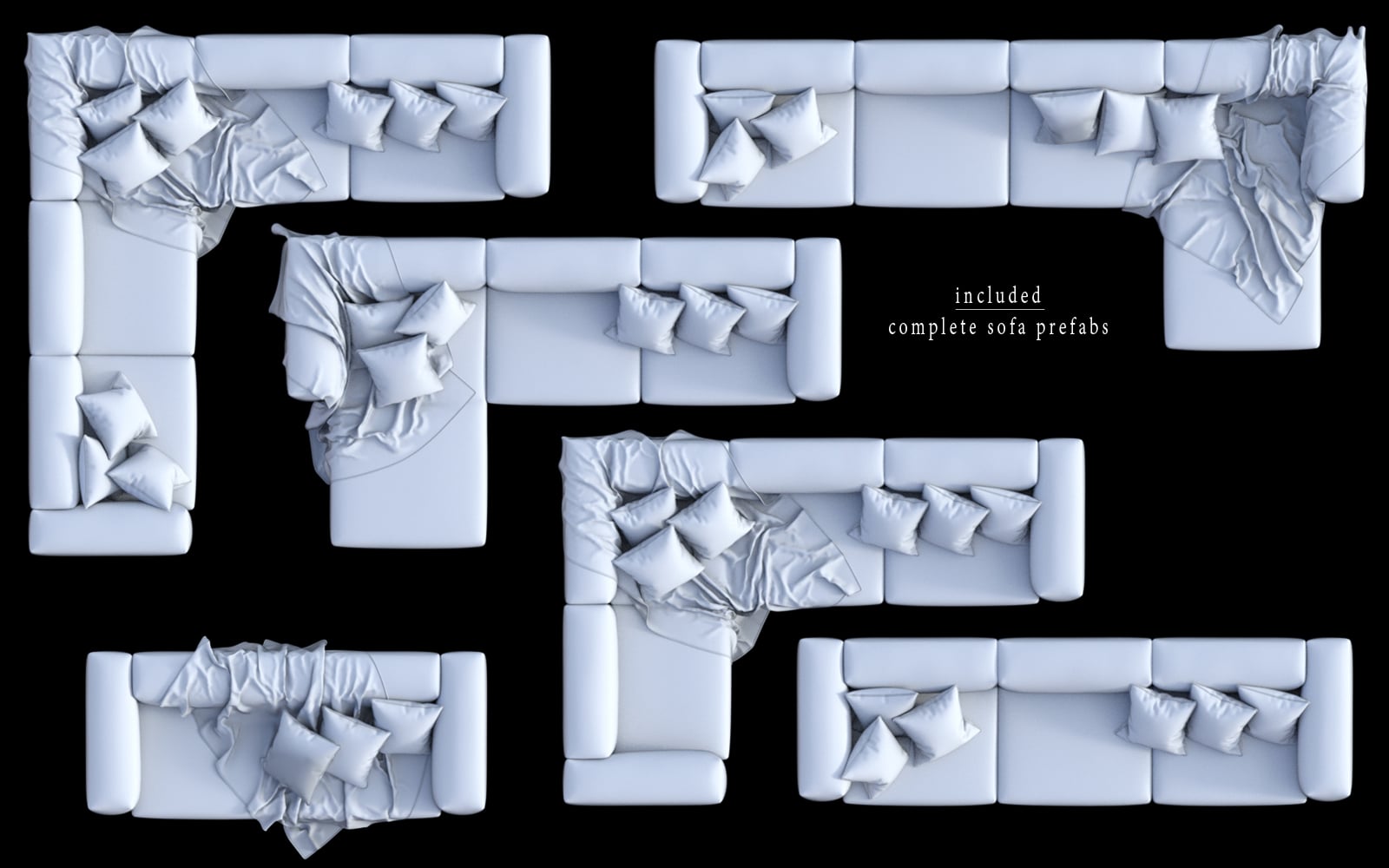 DGV_Modular Sofa & Props | Daz 3D