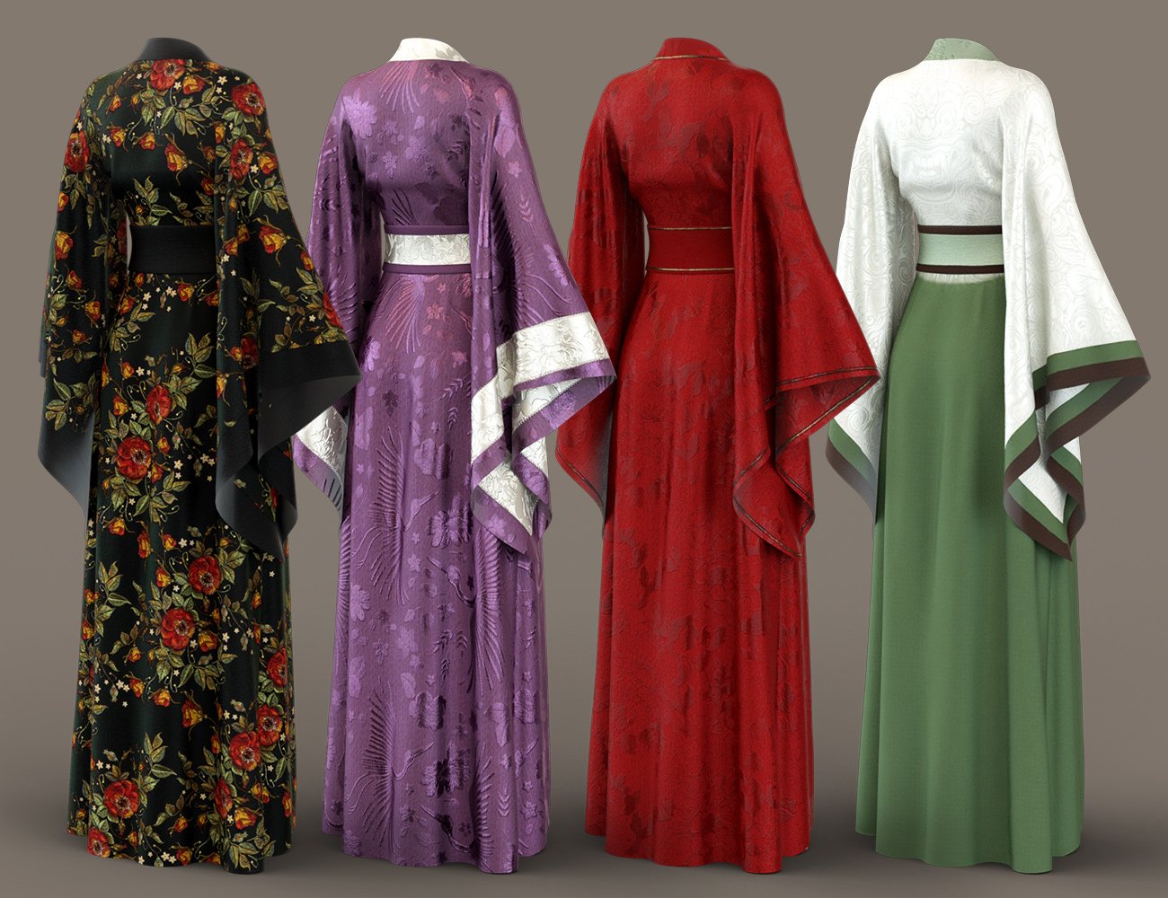 dForce Palace Robes Textures | Daz 3D