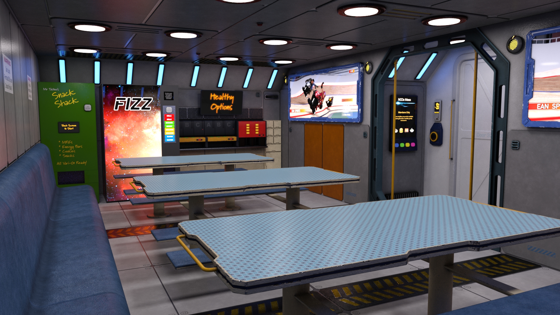Fleet Ops: Mess Hall | Daz 3D