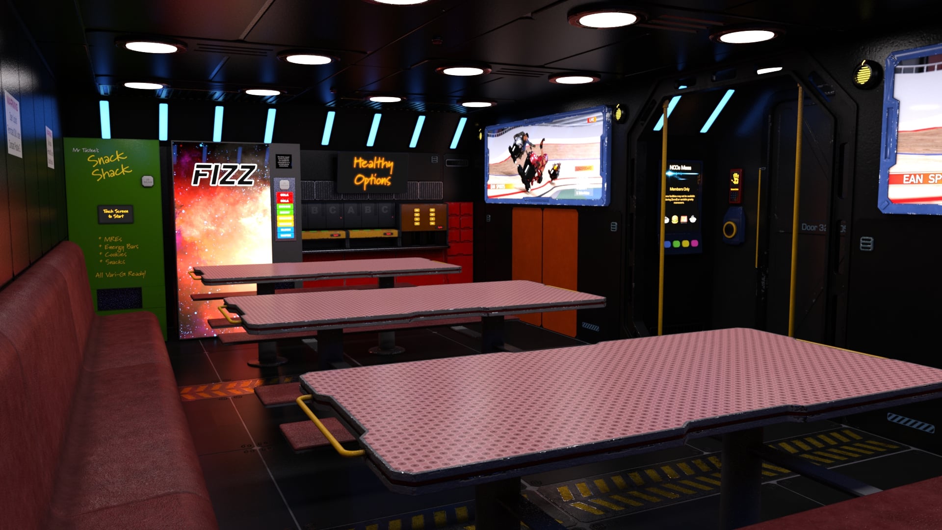 Fleet Ops: Mess Hall | Daz 3D