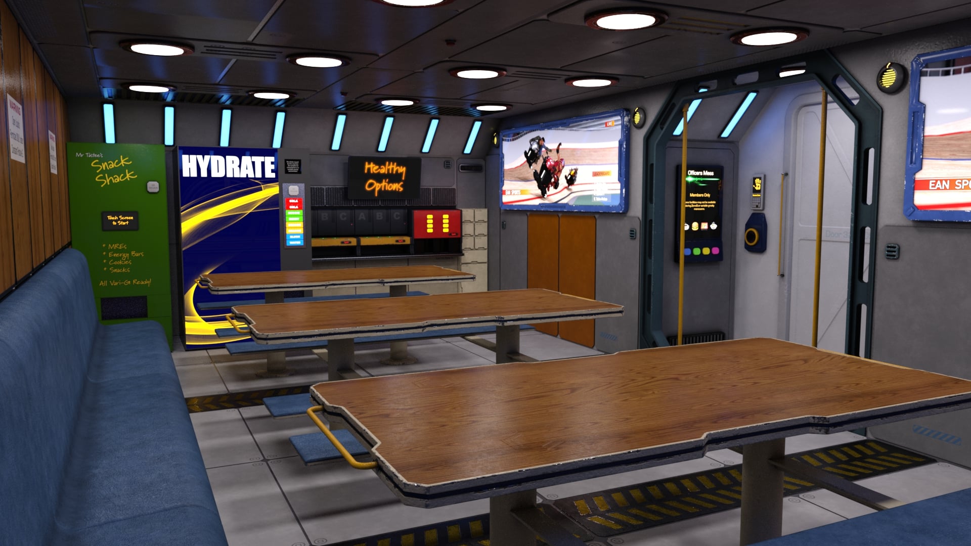 Fleet Ops: Mess Hall | Daz 3D