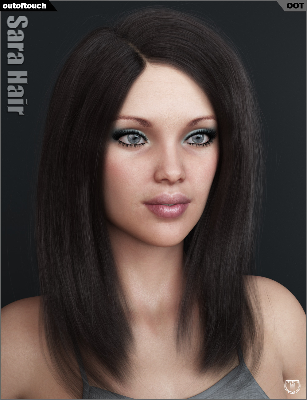 Sara Hair for Genesis 3 and 8 Female(s) | Daz 3D