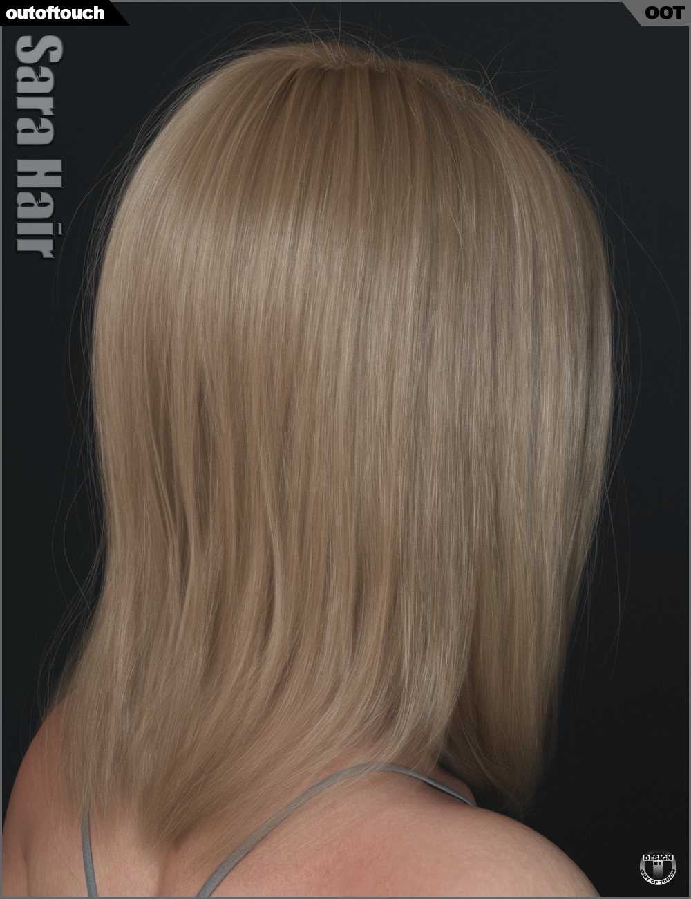 Sara Hair for Genesis 3 and 8 Female(s) | Daz 3D