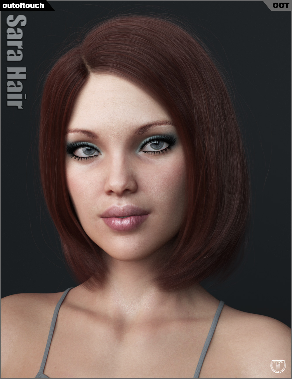 Sara Hair for Genesis 3 and 8 Female(s) | Daz 3D