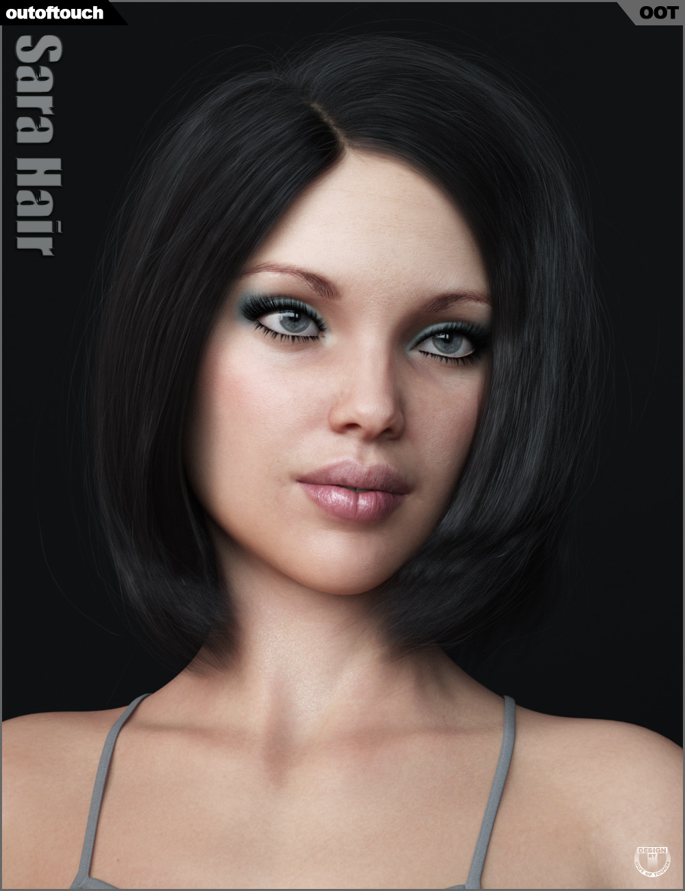 Sara Hair for Genesis 3 and 8 Female(s) | Daz 3D