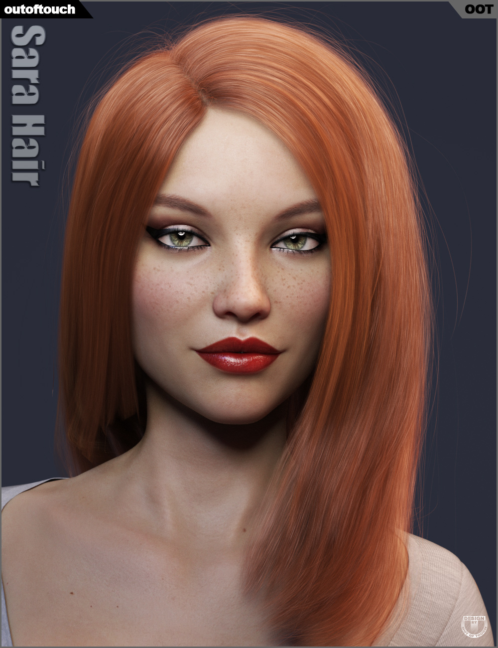Sara Hair for Genesis 3 and 8 Female(s) | Daz 3D