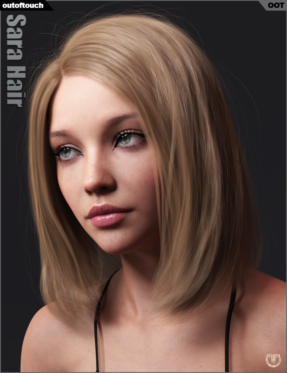 Sara Hair for Genesis 3 and 8 Female(s) | Daz 3D