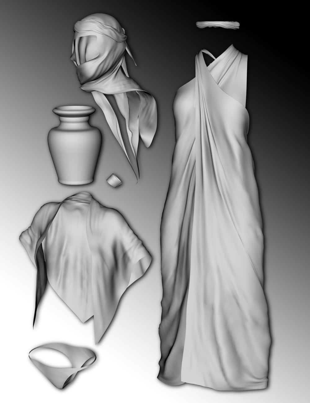 dForce Desert Robe Outfit for Genesis 8 Female(s) | Daz 3D