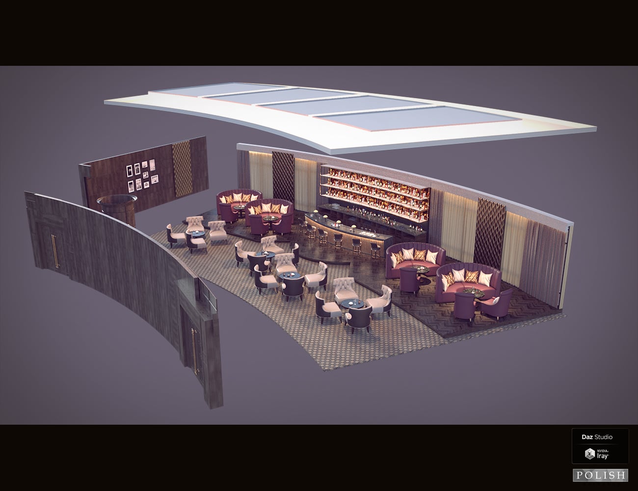 Holiday Hotel Bar | Daz 3D