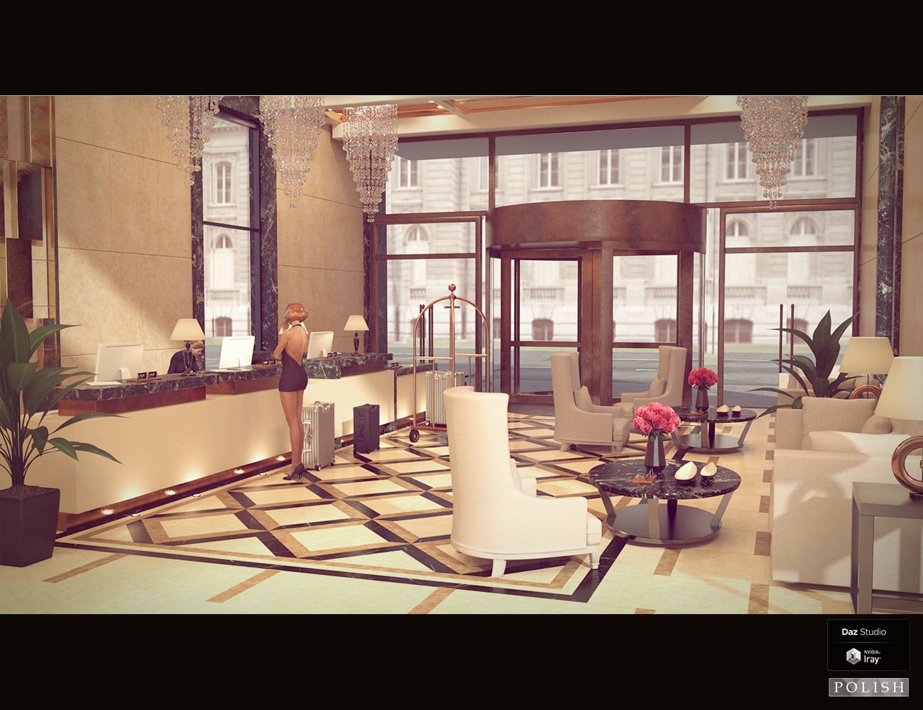 Holiday Hotel Scenes Bundle | Daz 3D