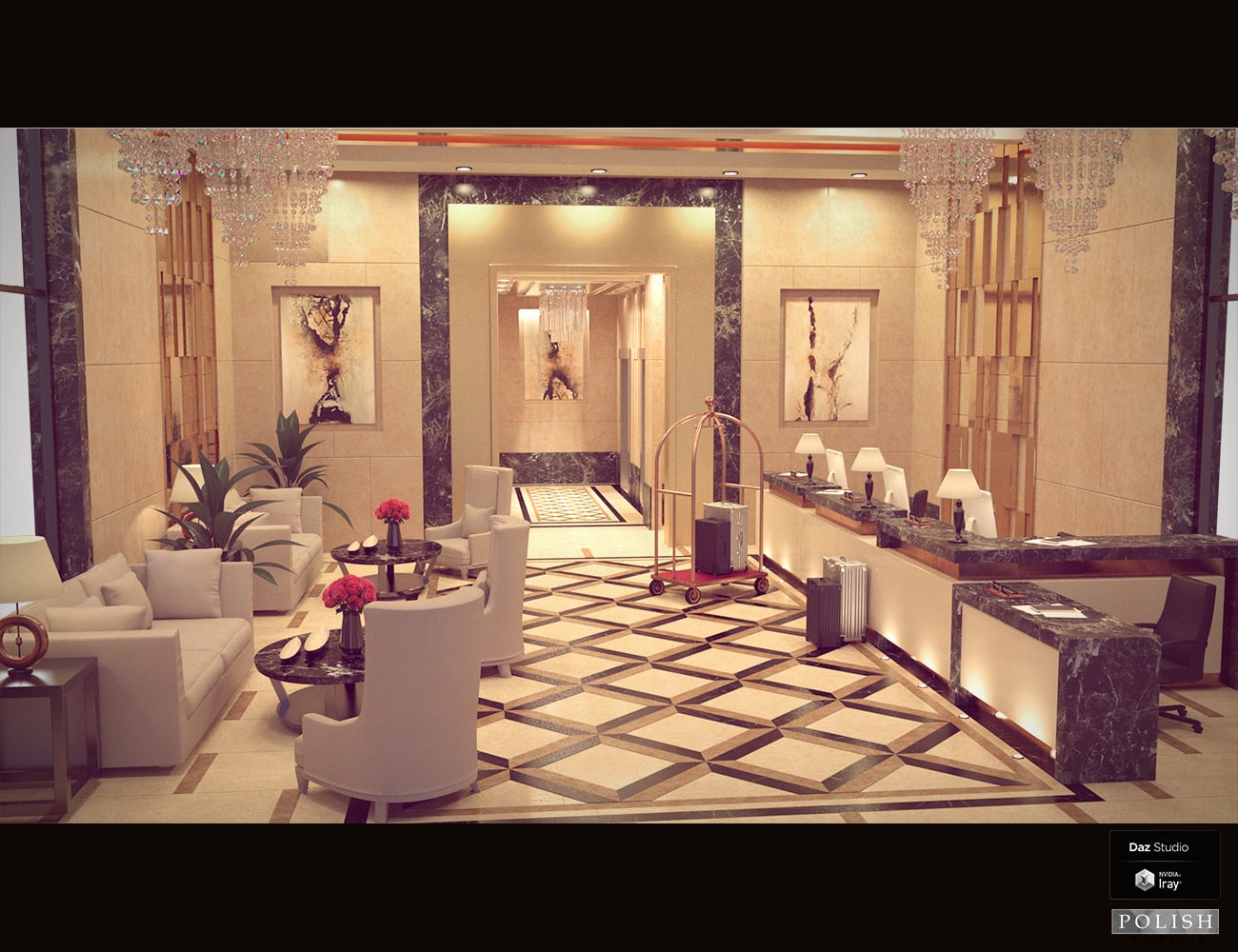 Holiday Hotel Scenes Bundle | Daz 3D