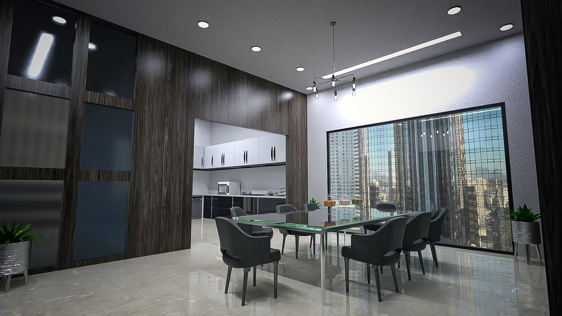 High Rise Kitchen and Dining Room | Daz 3D