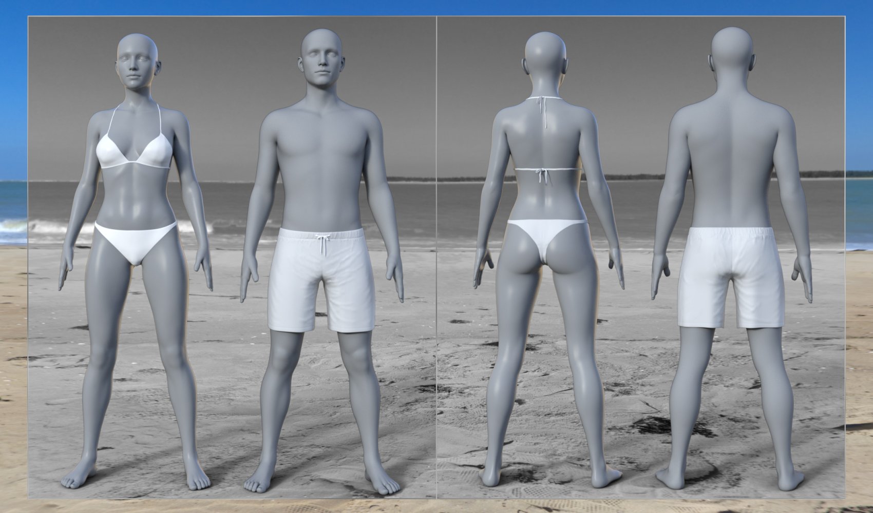 Jw Swimsuit Set For Genesis 8 Daz 3d