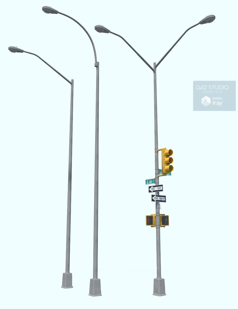 New York Street Lights | Daz 3D