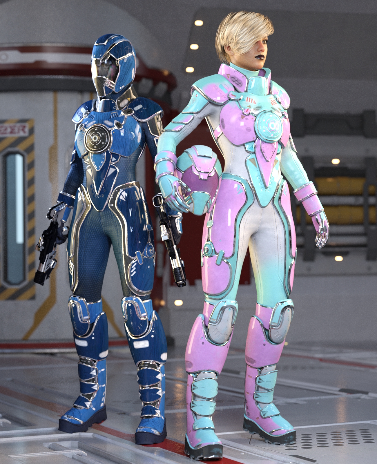 Galactic Sci-Fi Suit for Genesis 8 Female(s) | Daz 3D