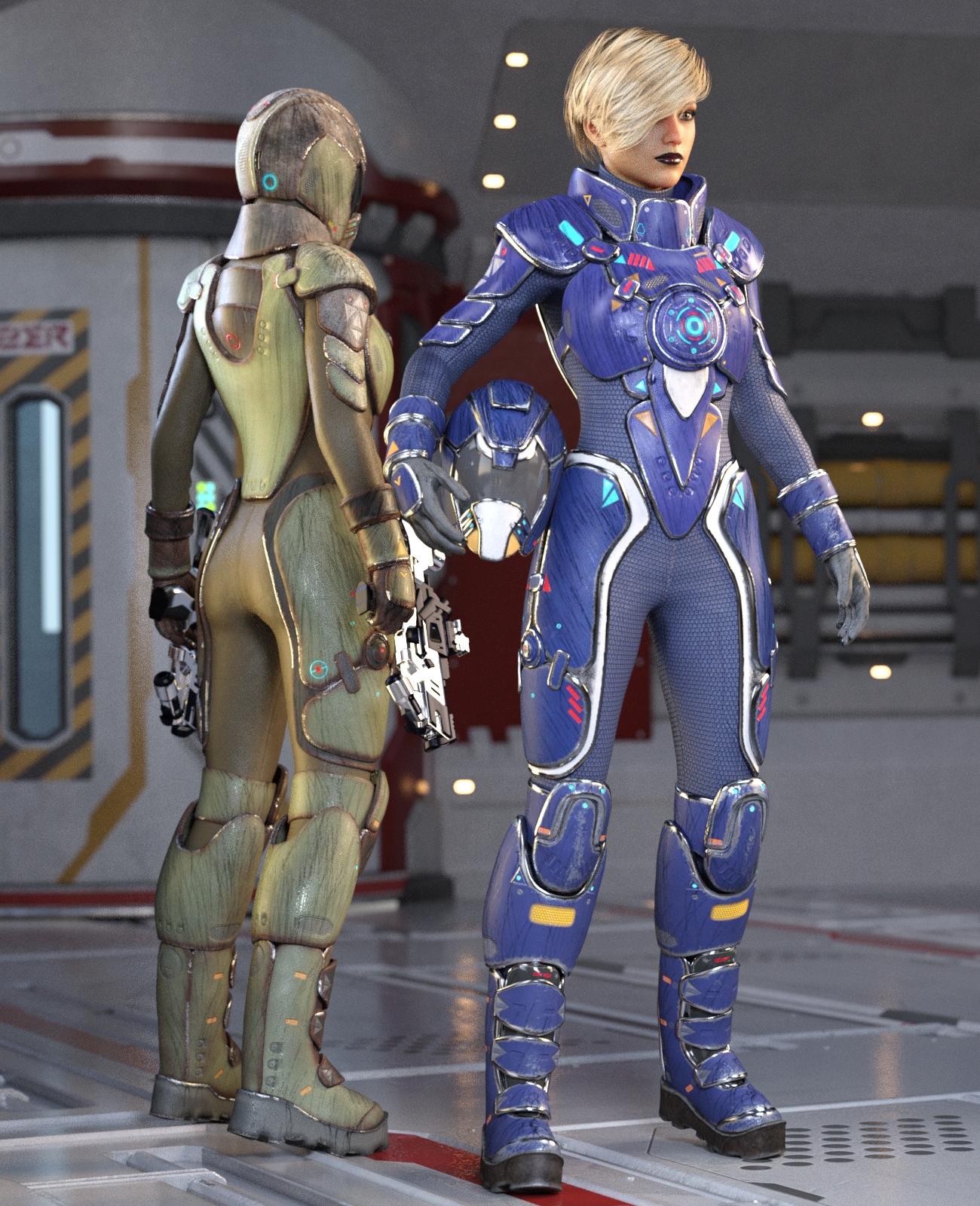 Galactic Sci-Fi Suit for Genesis 8 Female(s) | Daz 3D