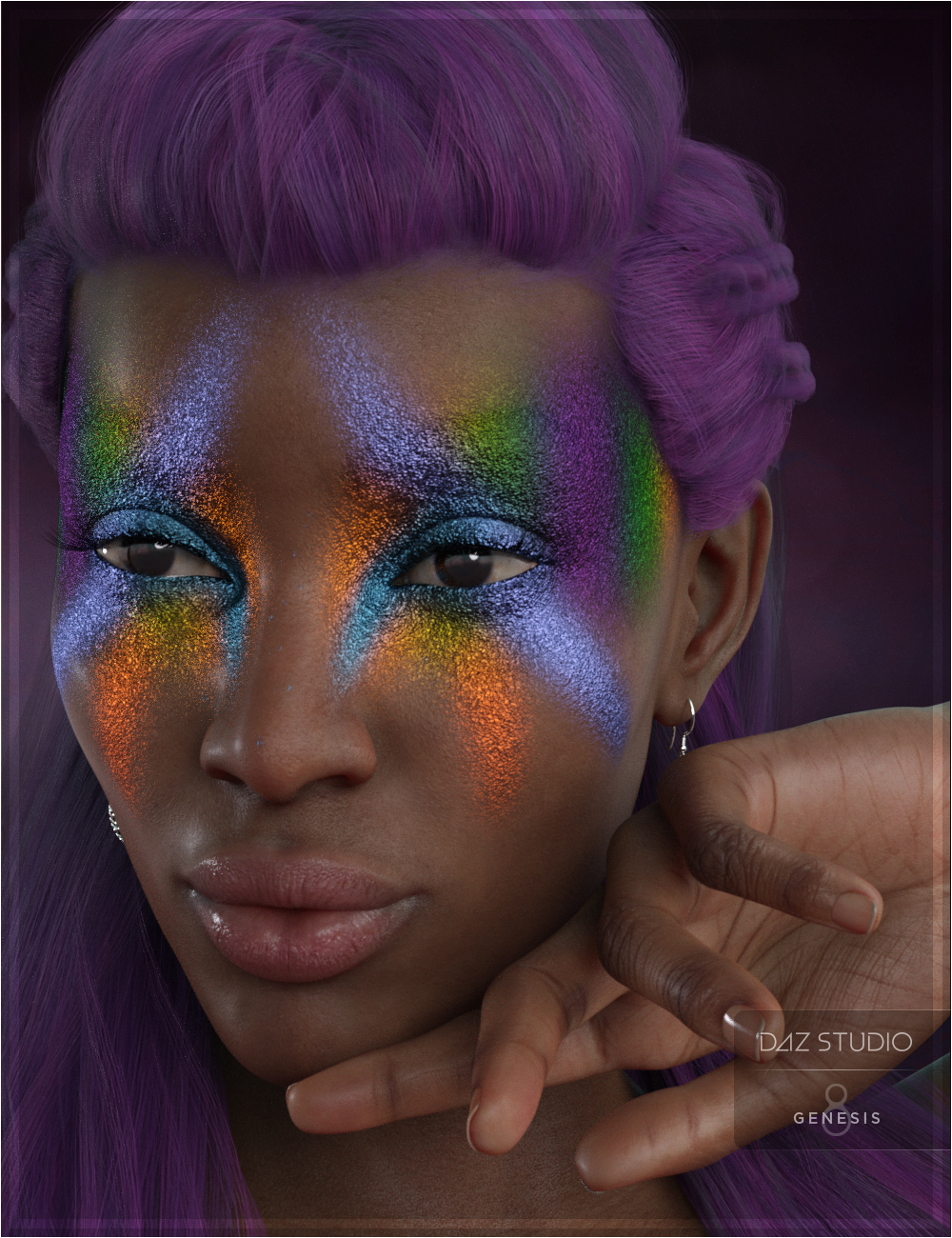 Stardust Glitter Fantasy Makeup | Daz 3D