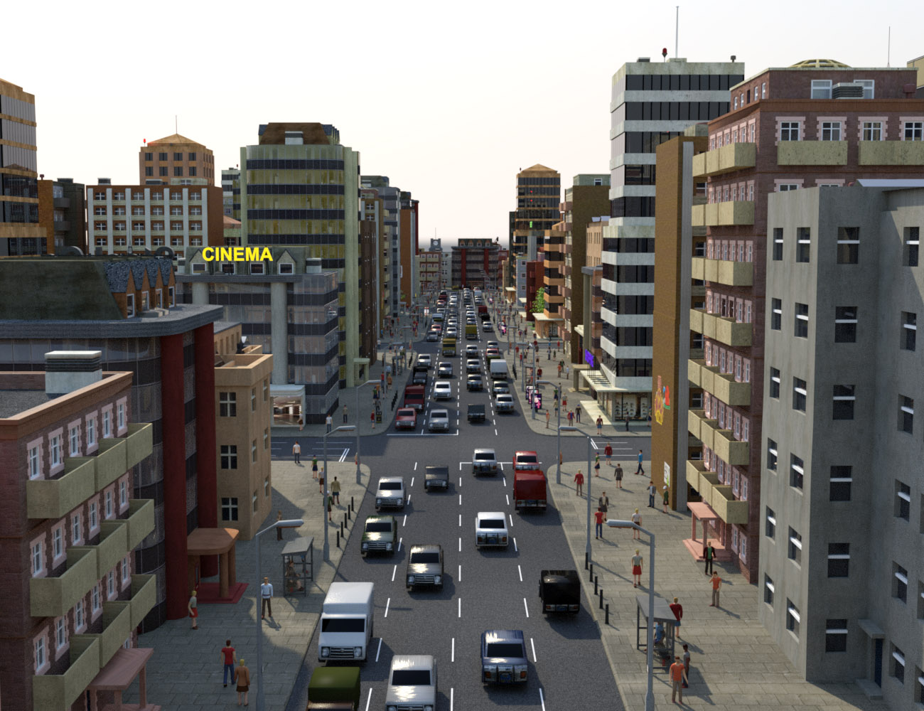 Night and Day City for Daz Studio | Daz 3D