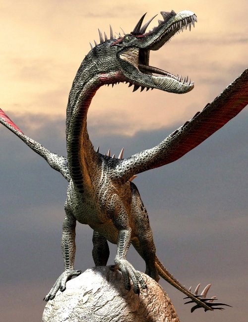 Long Snouted Dragon | Daz 3D