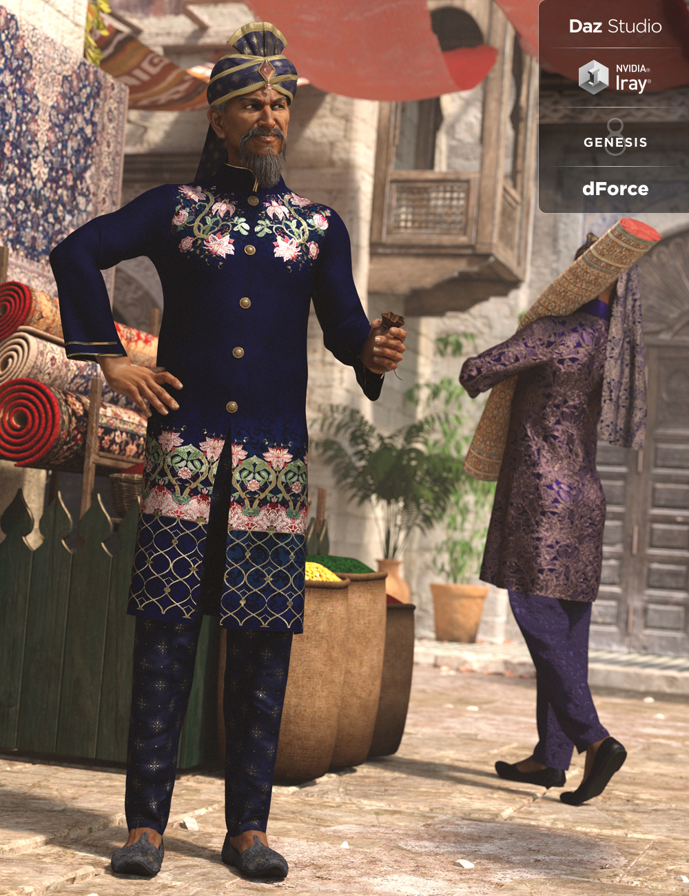 dForce Bollywood Groom Textures | Daz 3D
