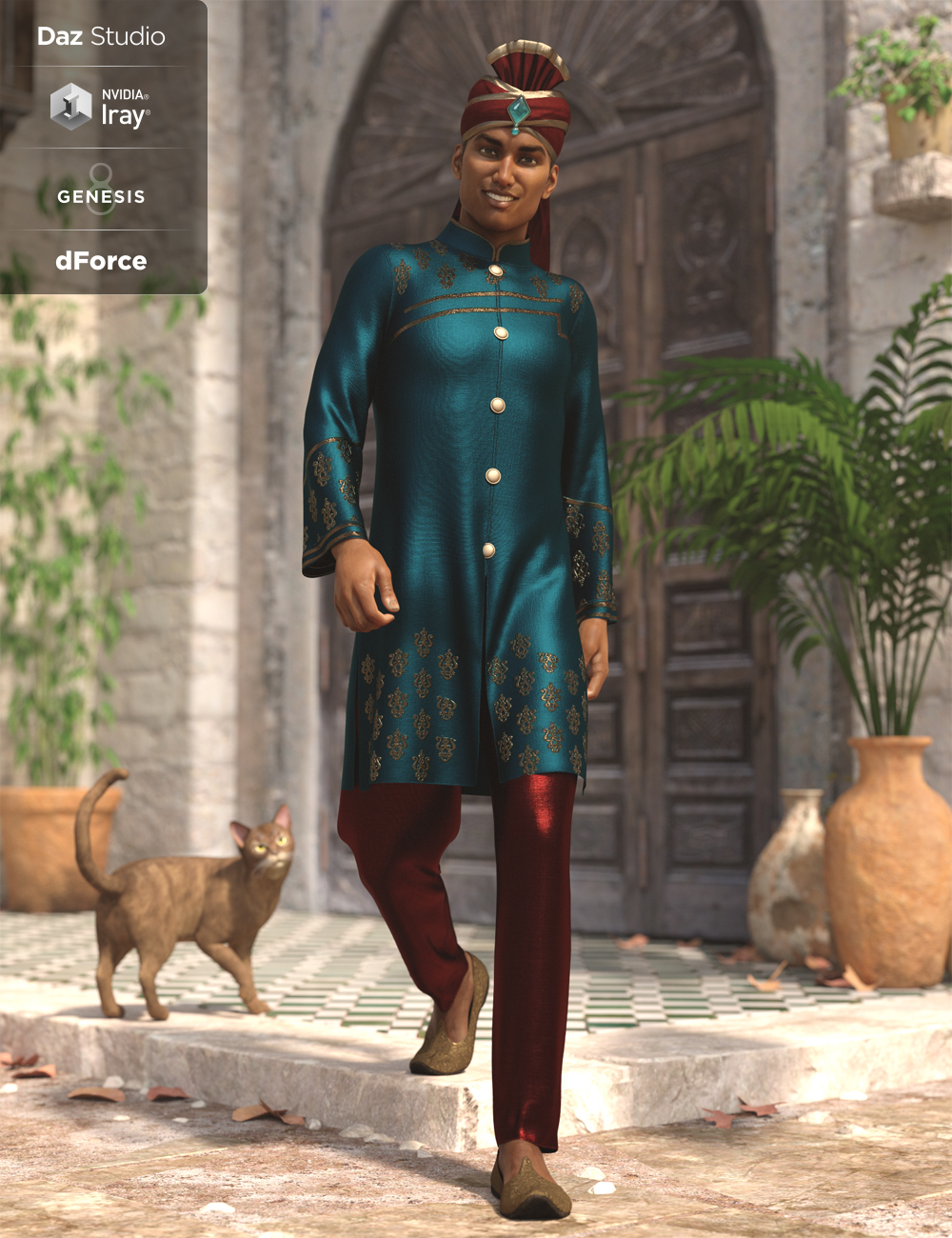 dForce Bollywood Groom Textures | Daz 3D