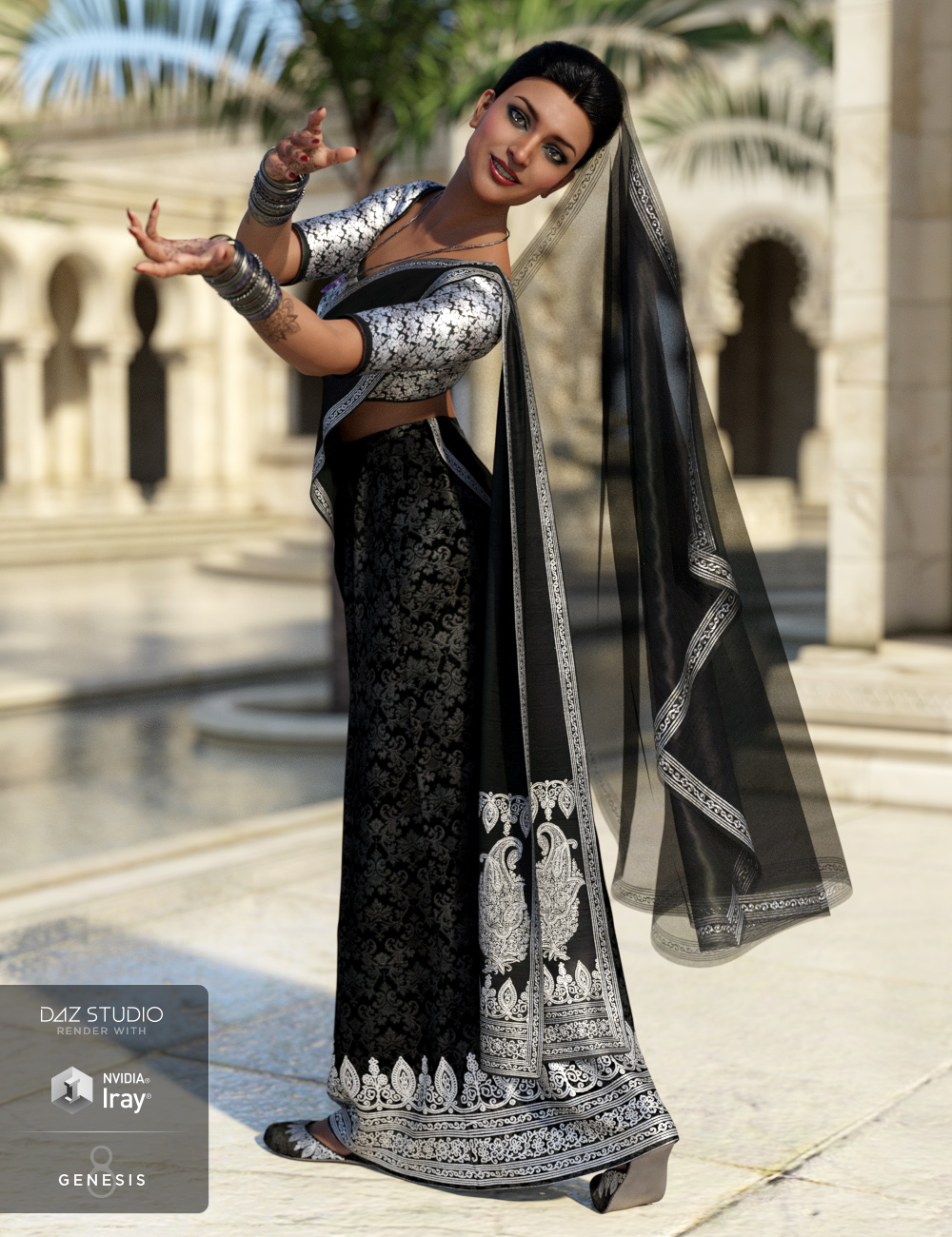 dForce Bollywood Bride Textures | Daz 3D