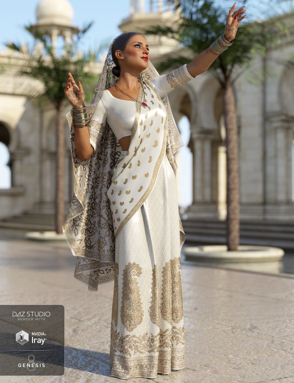 dForce Bollywood Bride Textures | Daz 3D