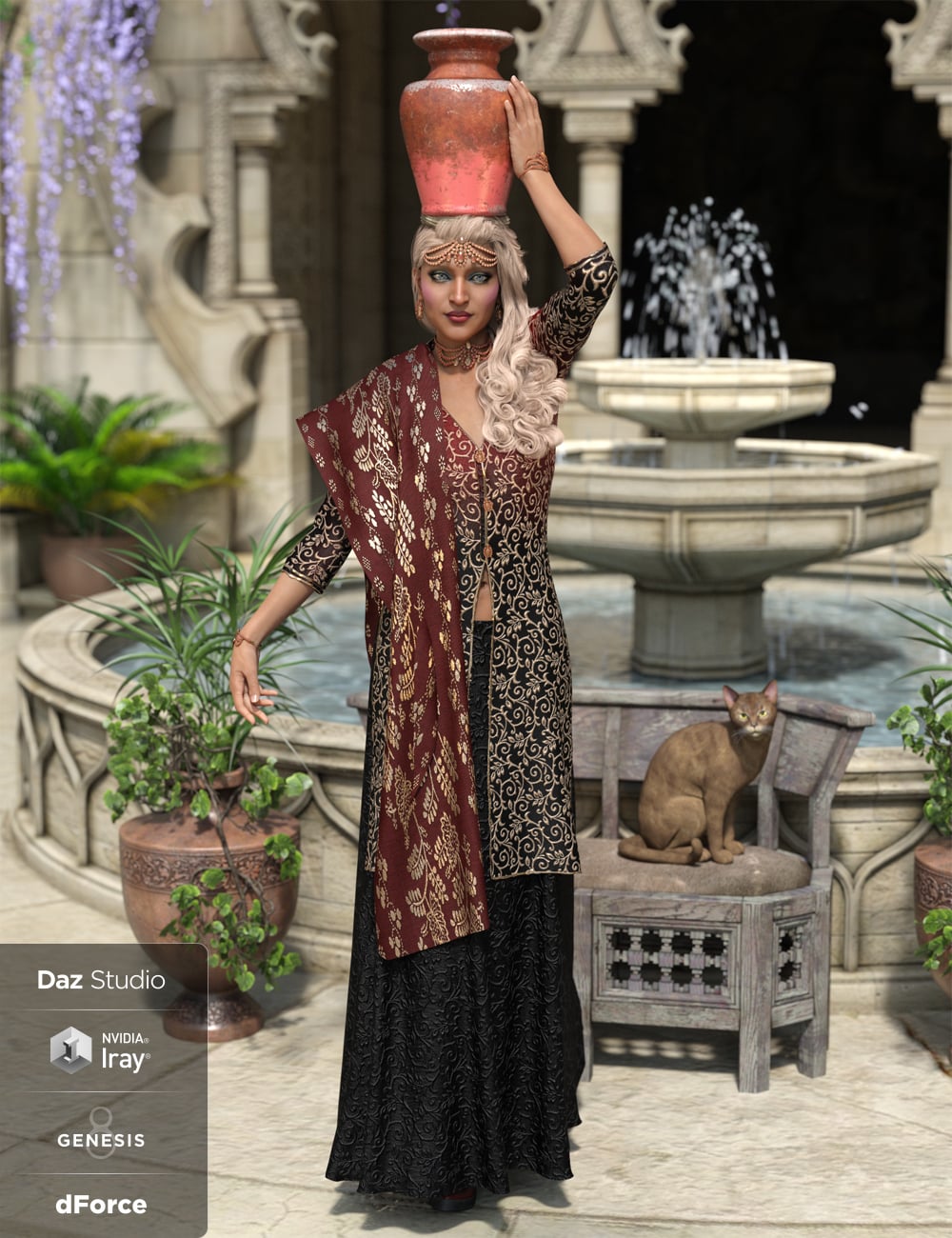 dForce Amara Outfit Textures | Daz 3D