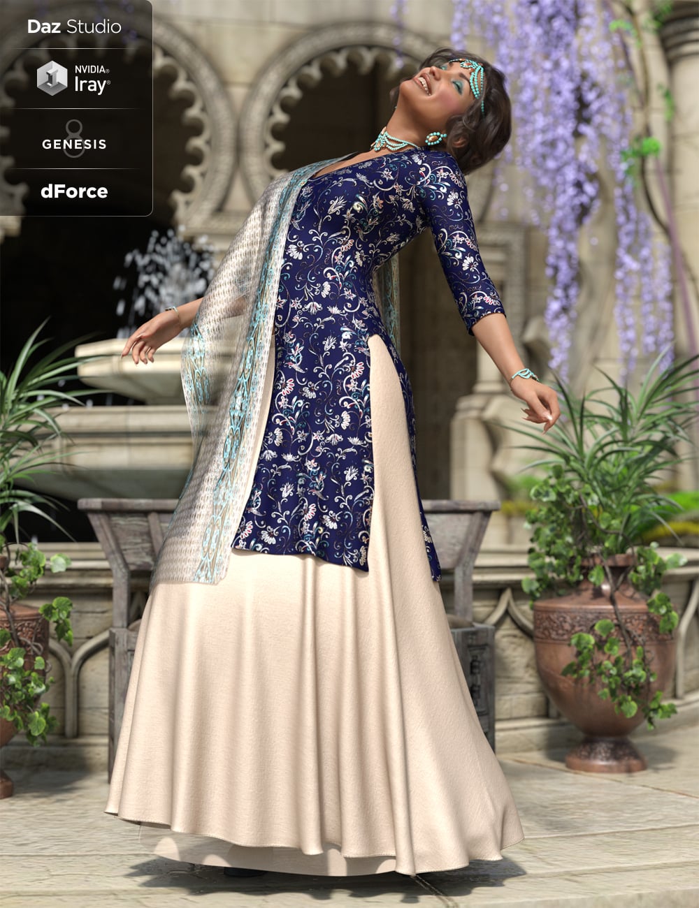 dForce Amara Outfit Textures | Daz 3D