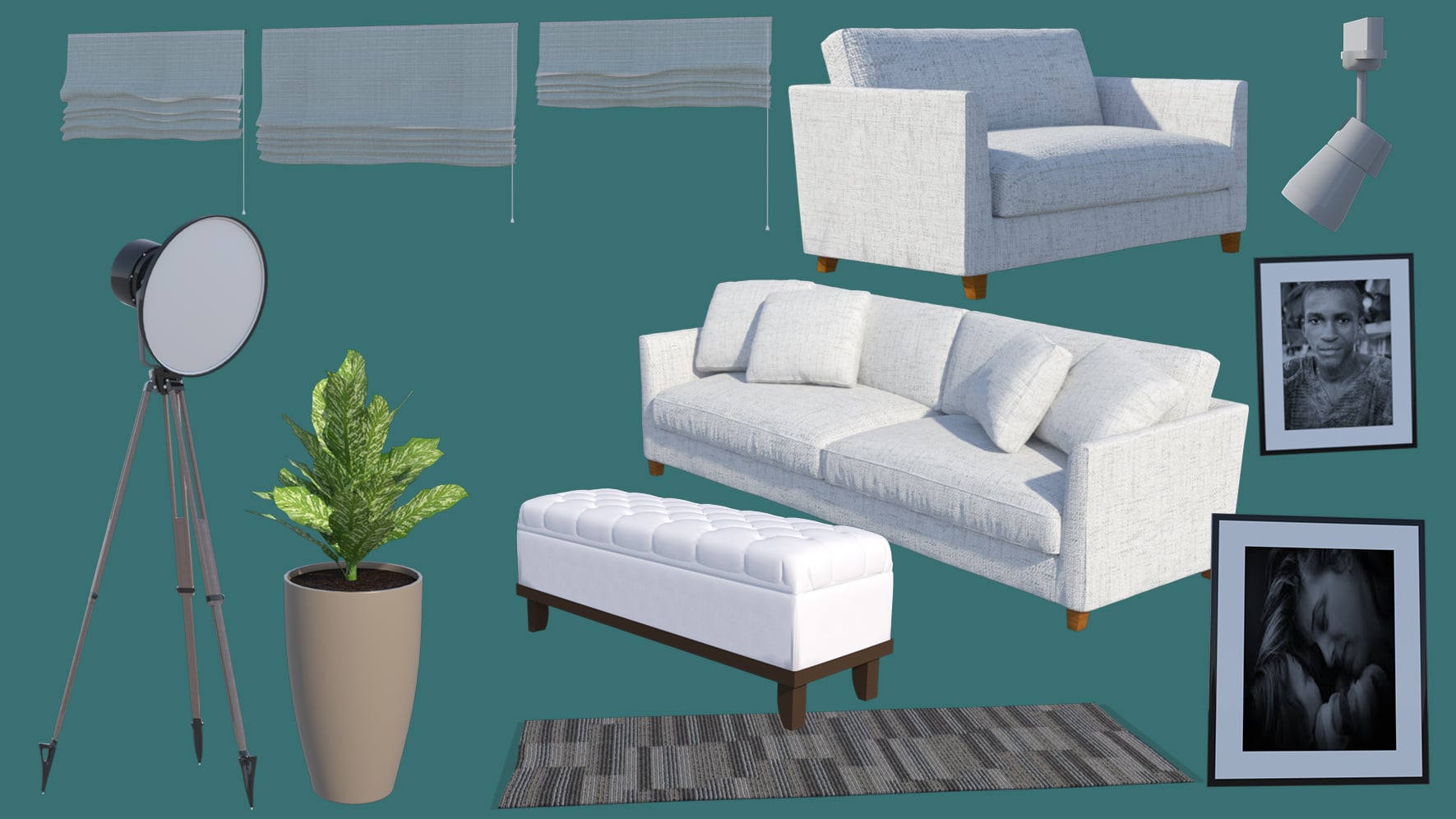 Architect Living Room | Daz 3D